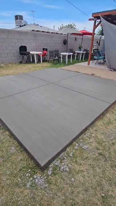 Concrete slab for 12x12 Gazebo - YouTube