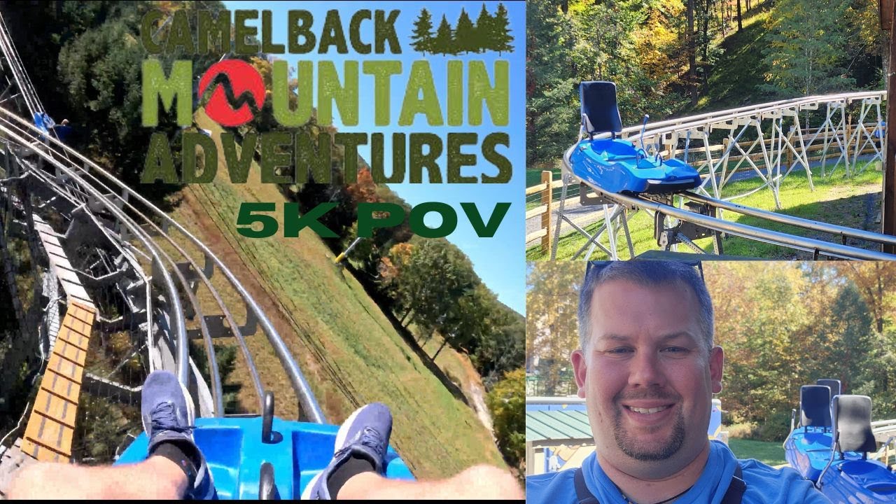 Riding Pennsylvania's ONLY Alpine Coaster! Camelback Mountain Coaster 5 ...