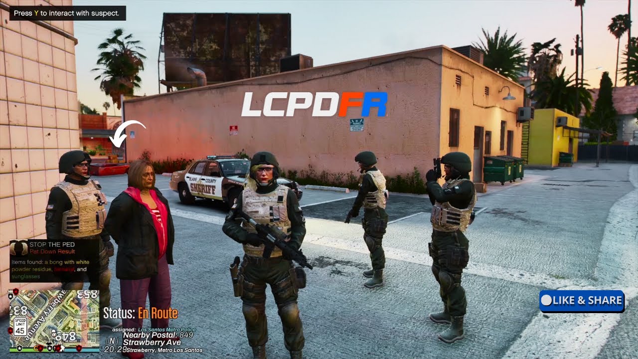 playing GTAV female lspdfr special response team FBI SWAT#gta5lspdfr # ...