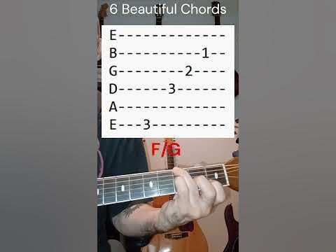 6 Beautiful Chords - Guitar Lesson With Tabs #guitarlessons #guitar # ...