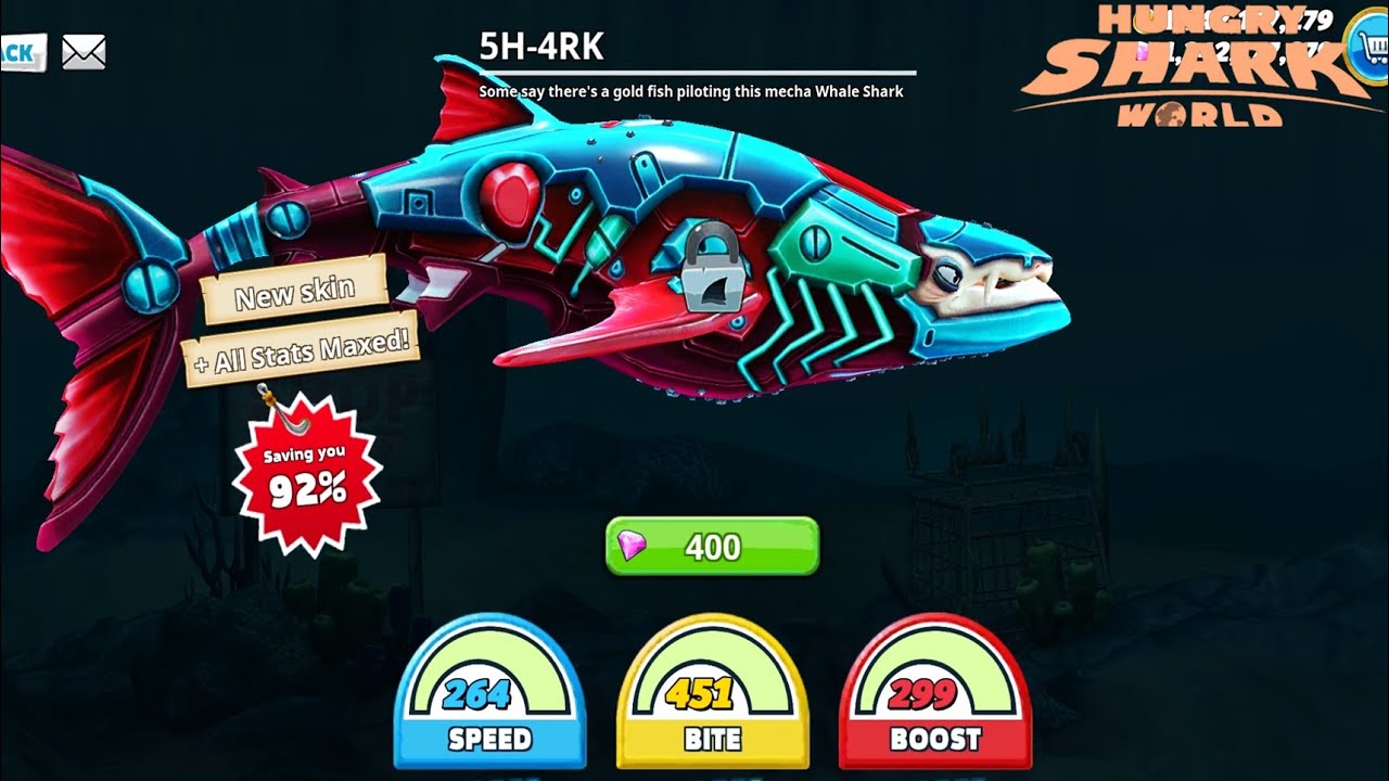 HUNGRY SHARK WORLD 2023 : SH-4RK Shark | Gameplay Walkthrough #24 - YouTube