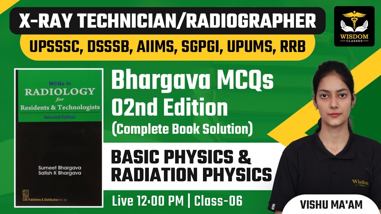 X-RAY TECHNICIAN/RADIOGRAPHER Bhargava MCQs | Complete Book Solution ...