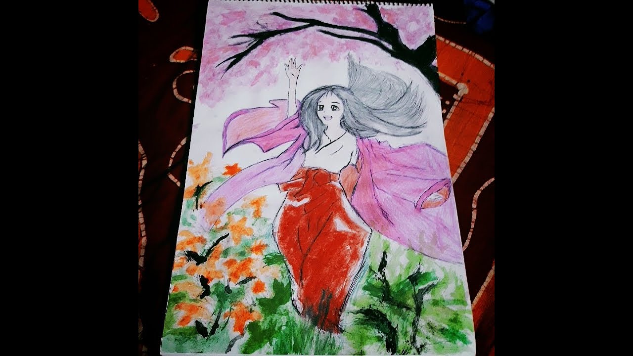 Speed Up Drawing of Princess Kaguya || How to Draw Cartoon || Studio ...