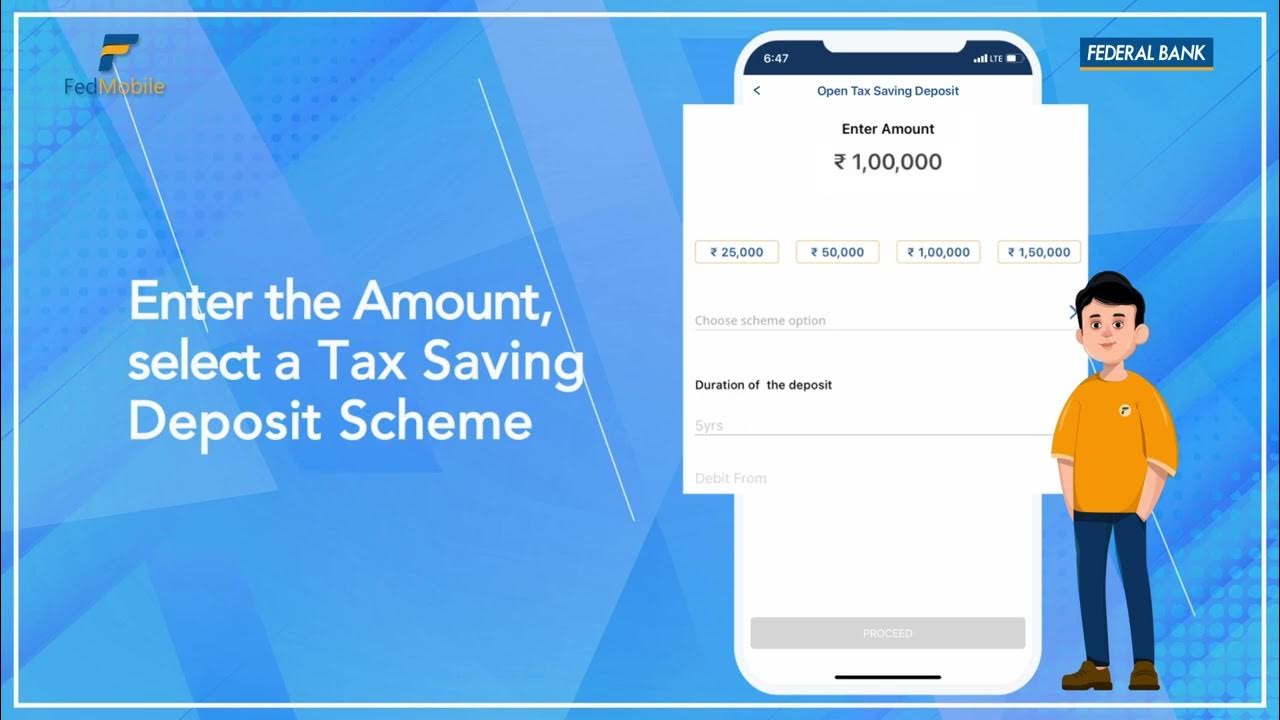 How to open a Tax Saving Deposit using FedMobile? - YouTube