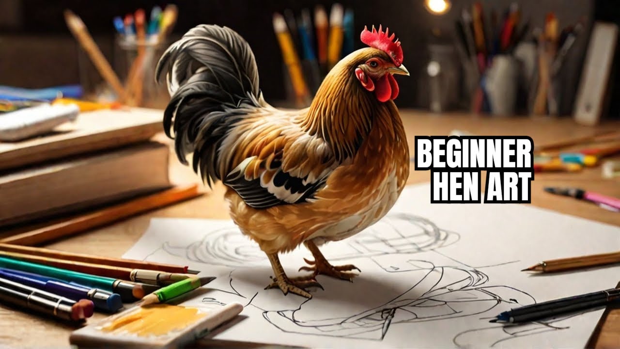 EXTREME Hen Drawing for Beginners! - YouTube