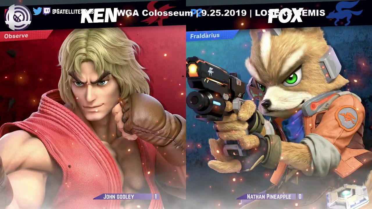 Gooley (Ken) vs. Nathan Pineapple (Fox) - WGA Colosseum 22 - Losers ...