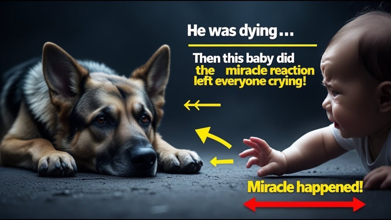 Dying German Shepherd Hit by Truck – Baby’s Miracle Reaction Leaves ...