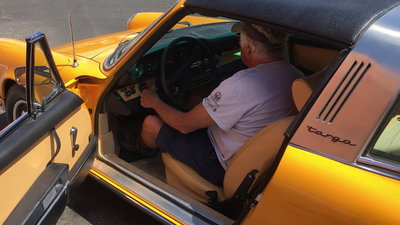 1972 911t Targa Signal Yellow Tucson Classic Motor Co - YouTube