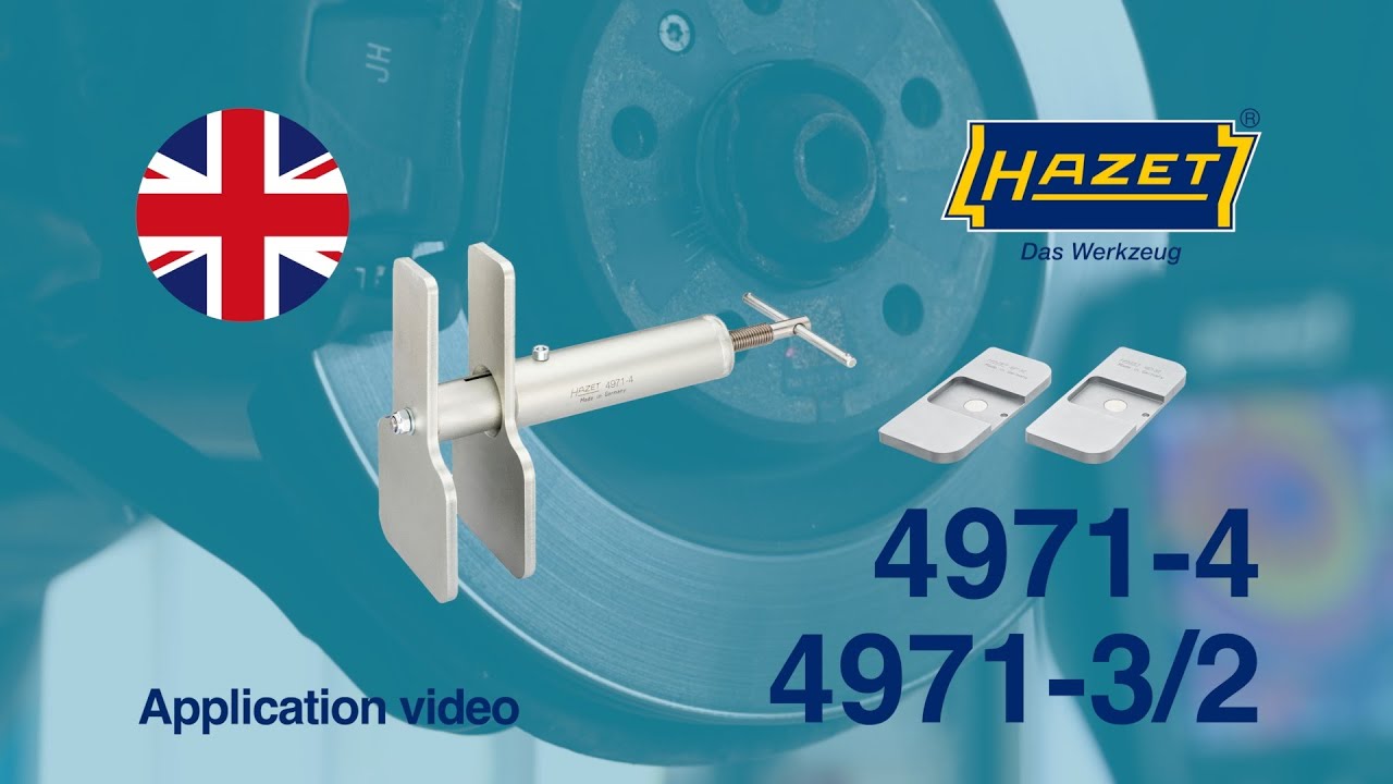 HAZET Brake piston readjusting tool for 1-piston and multi-piston brake ...