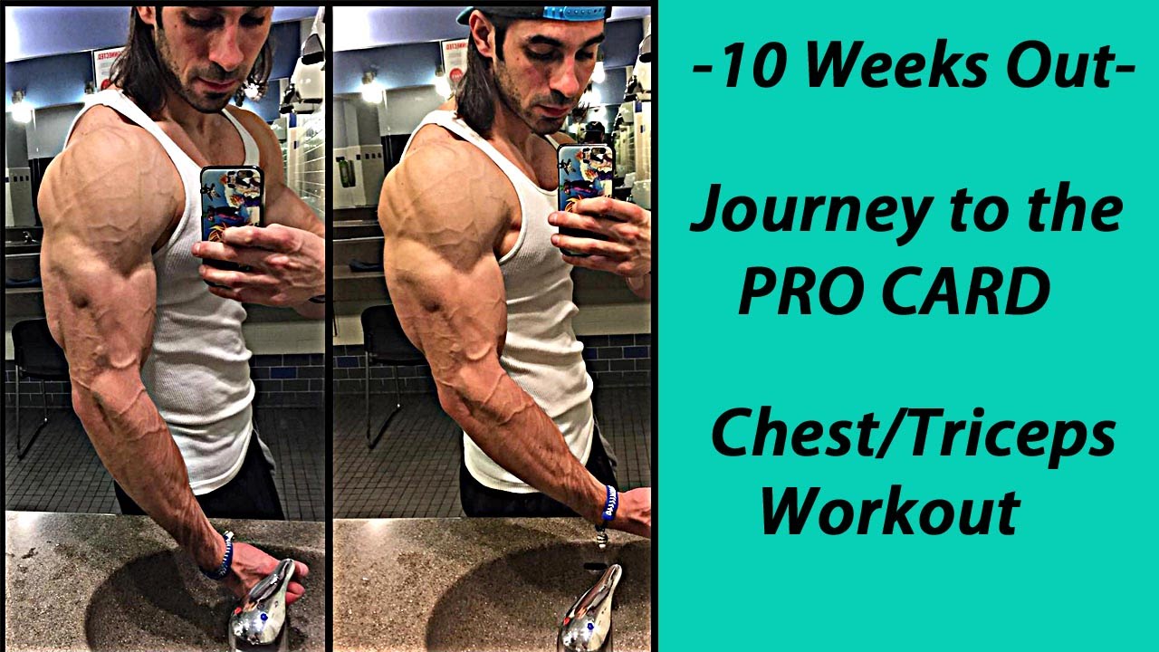 Corbin Pierson- 10 Weeks Out Chest/Triceps Workout - YouTube