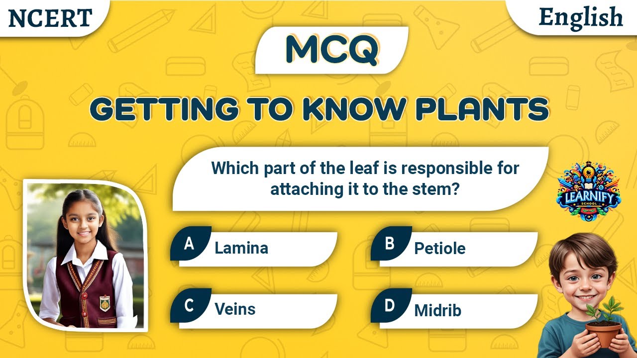Getting to Know Plants Class 6 Questions and Answers | Unit 4 | MCQS ...