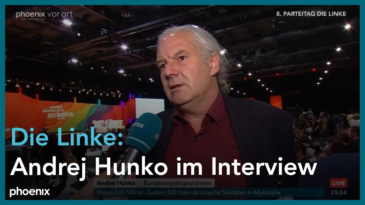 Parteitag Die Linke: Andrej Hunko im Interview am 25.06.22 - YouTube