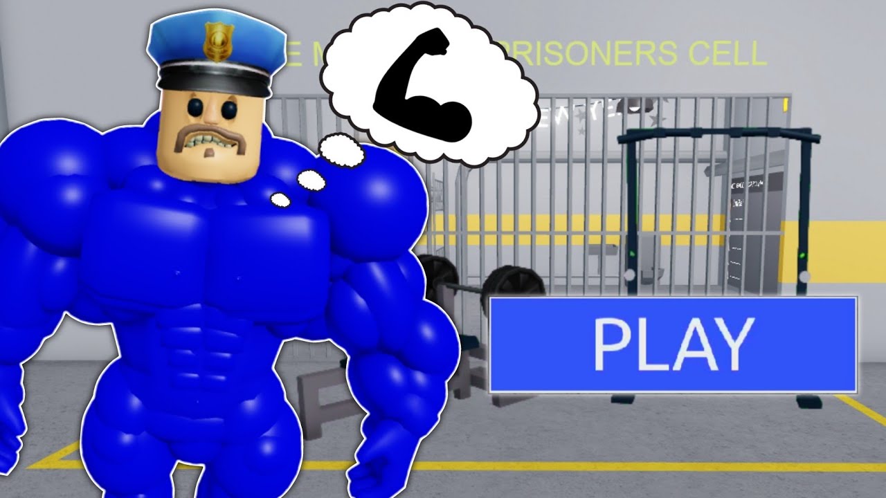 NEW MUSCLE BARRY MODE IN BARRY PRISON RUN! roblox scary obby - YouTube