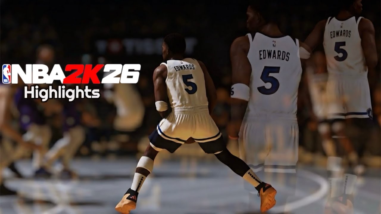 NBA 2k26| Anthony Edwards Realistic Highlights signature moves | Ps5 ...