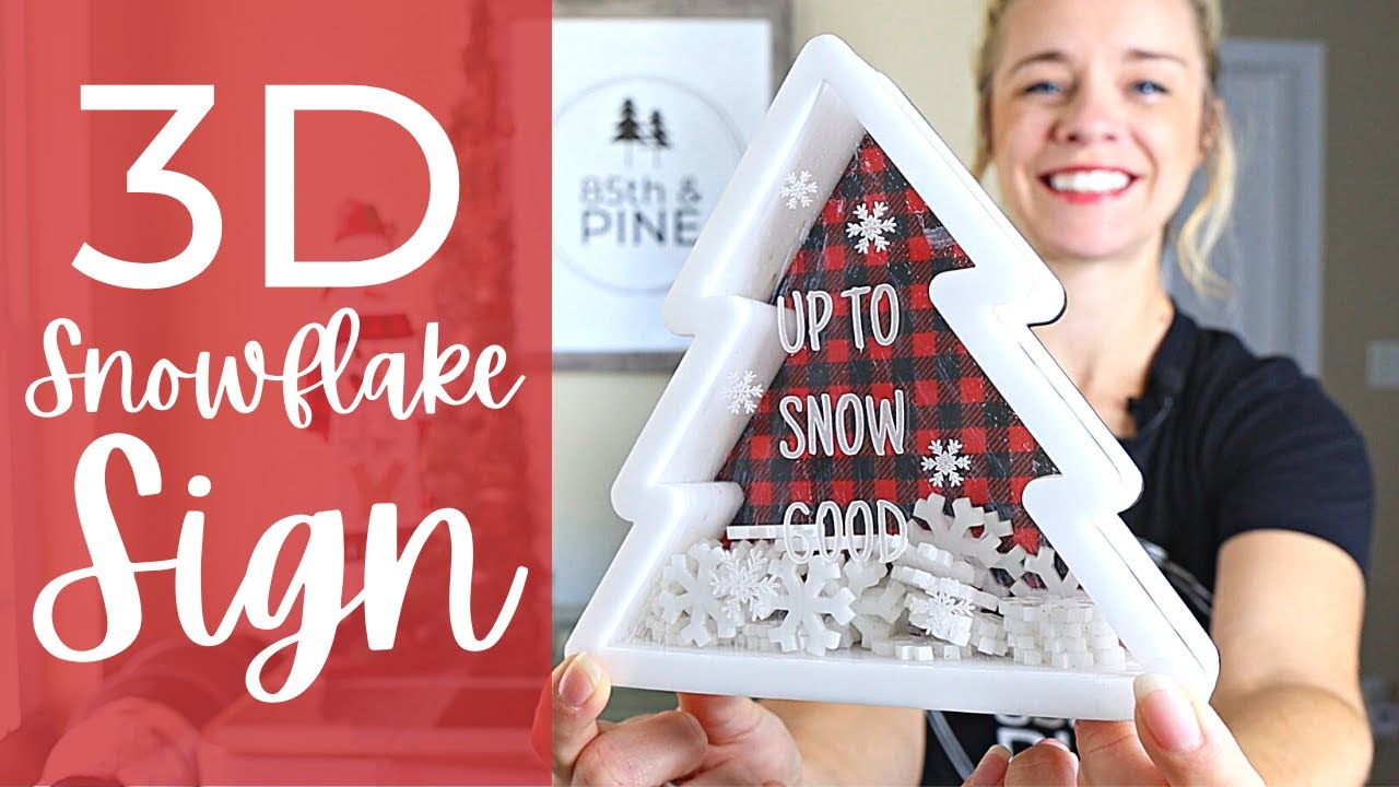 3D Christmas Sign with Glowforge - YouTube