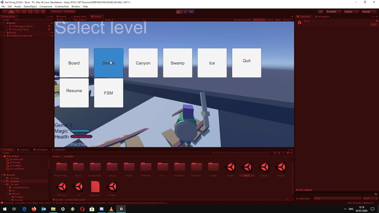 New prototype with fixed scale - YouTube