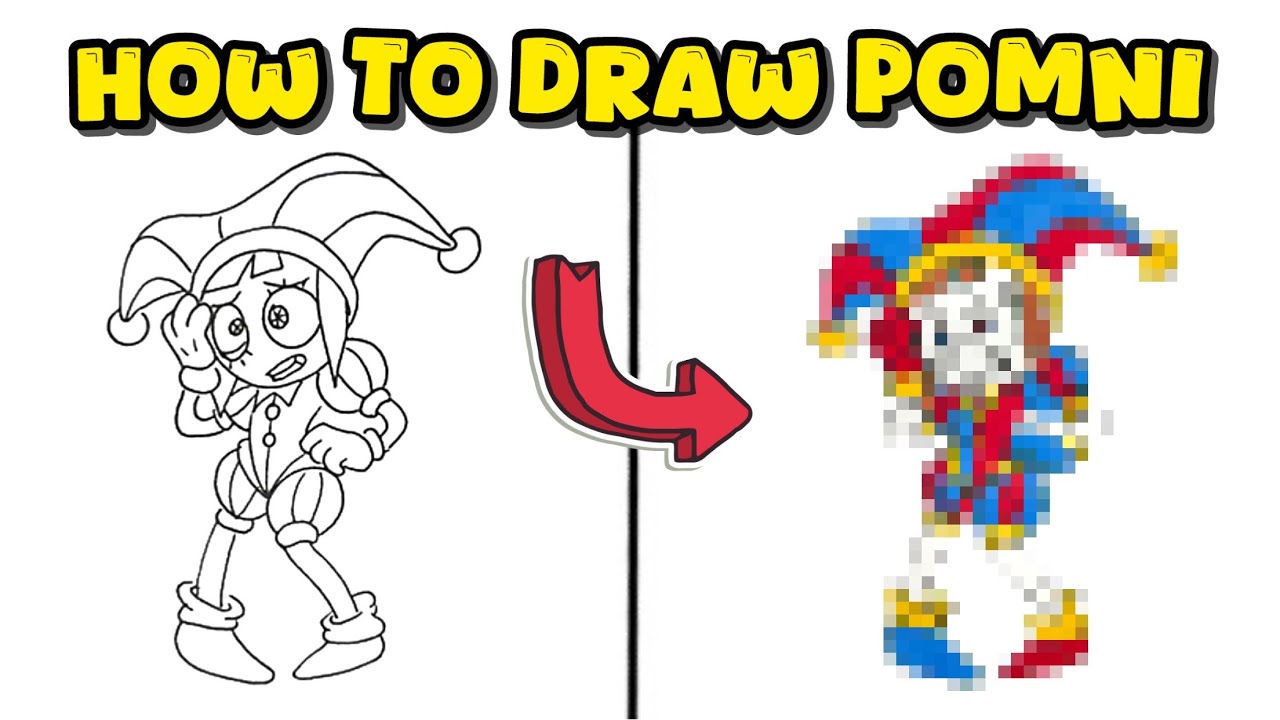 How to Draw Pomni from The Amazing Digital Circus – Character Art ...