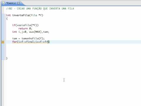 ED - Fila - Inverter uma fila sequencial - YouTube