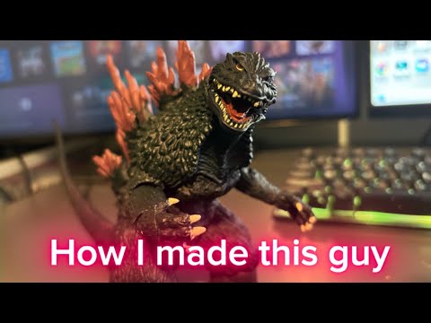 Custom neca Godzilla 2000 showcase - YouTube
