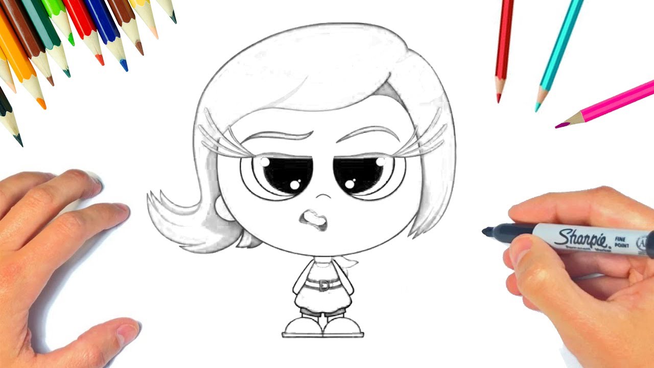How to DRAW DISGUST Inside Out 2 | EASY Drawing | Step by Step| For ...