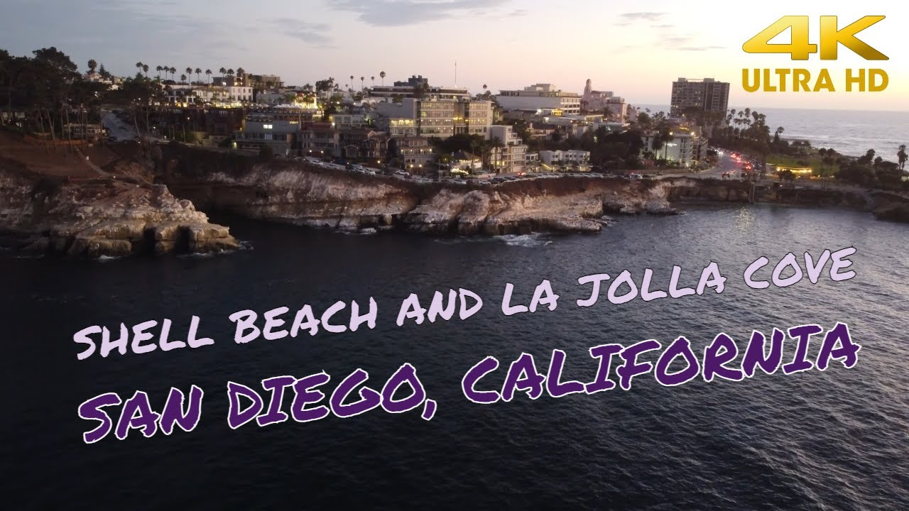 Flying over Shell Beach and La Jolla Cove (San Diego, California) - YouTube