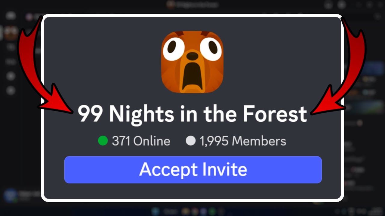 How to Join 99 Nights In The Forest Discord Server - YouTube