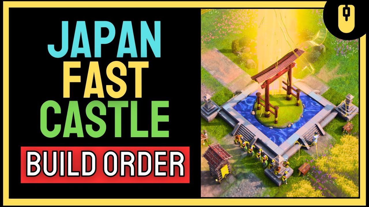 Aoe4 Japanese FAST Castle Build Order - YouTube