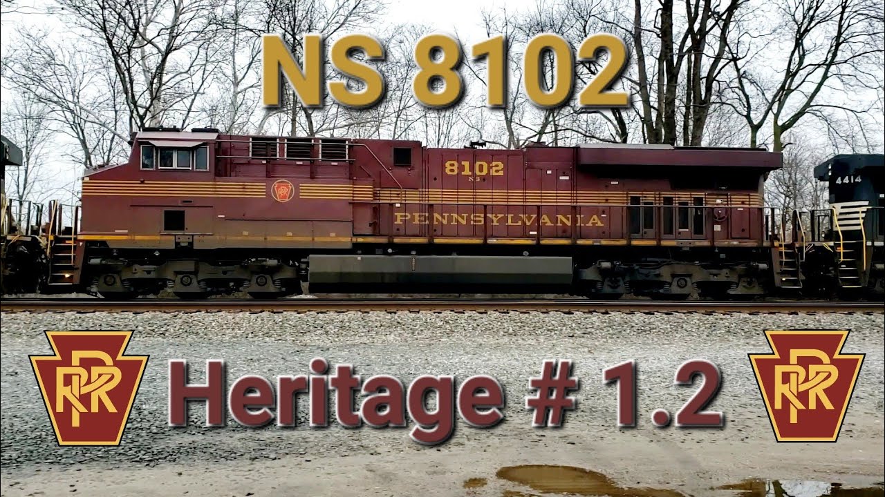 PRR NS8102 heritage and the Doughboy cylindrical hopper - YouTube