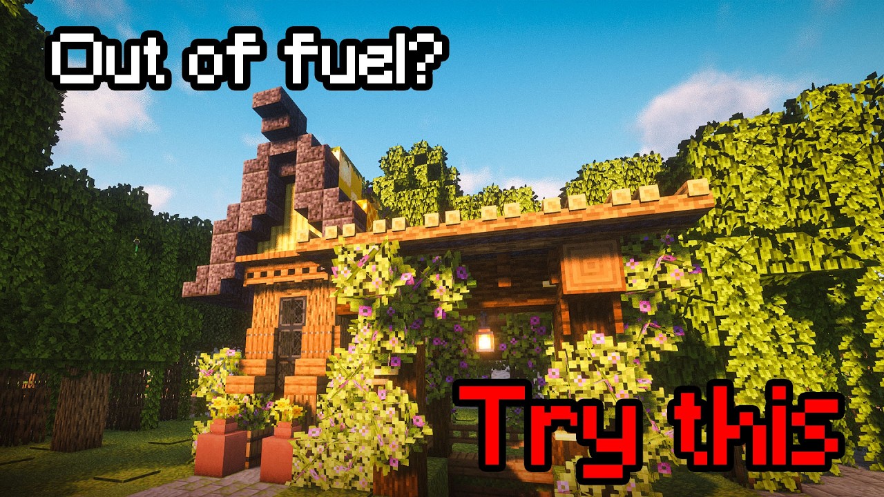 This is THE BEST INFINITE FUEL FARM in Minecraft - Cozy Medieval Farm ...