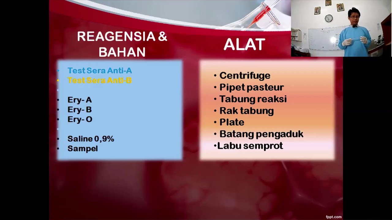 PEMERIKSAAN GOLONGAN DARAH ABO METODE PLATE TEST CELL & SERUM TYPING ...
