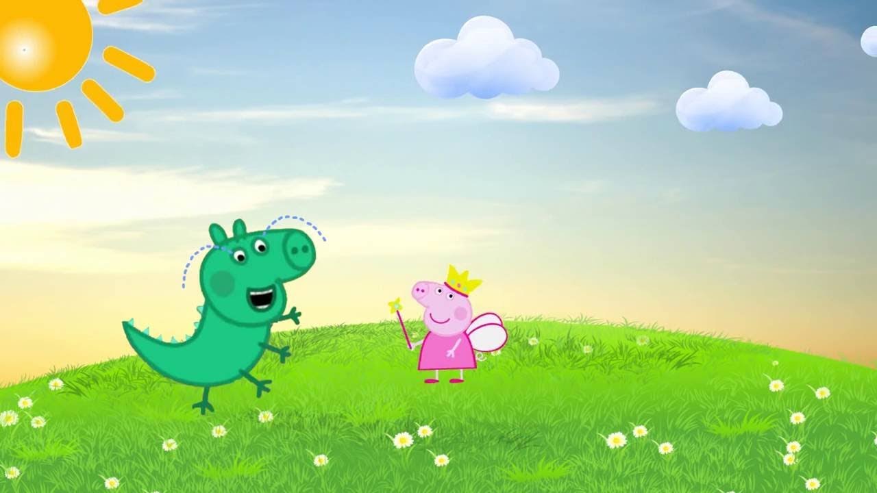 Peppa Pig | George And Richard Rabbit Race Dinosaur Funny | - YouTube