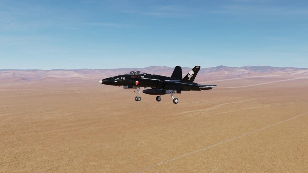 DCS On Speed AOA landing F/A-18C Hornet - YouTube