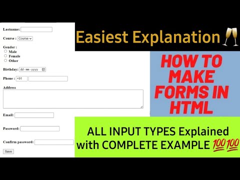 HTML Registration Form Design in Notepad 💯 Registration in HTML with ...