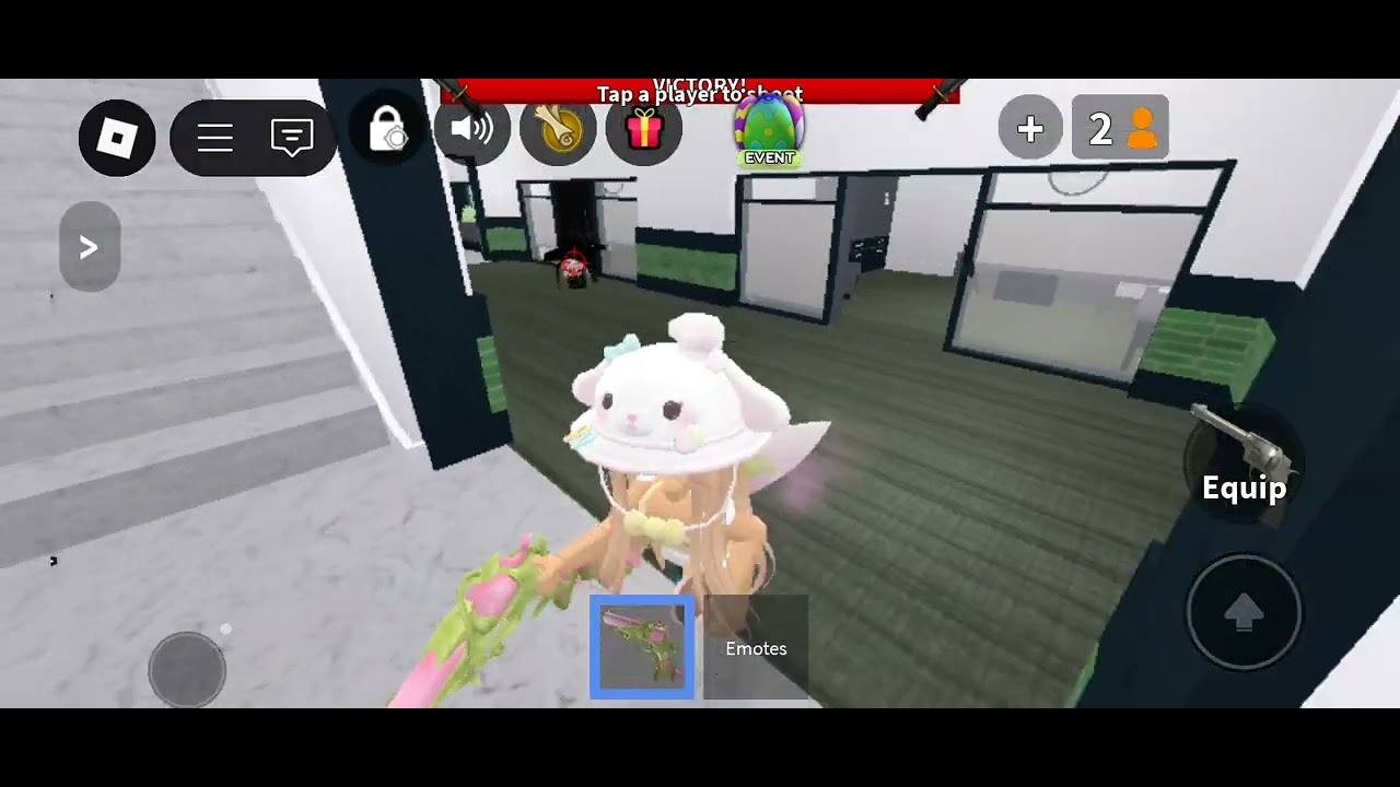 Playing mm2 with a girl - YouTube