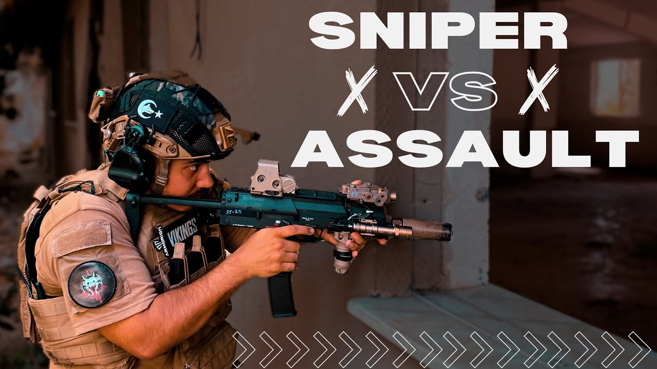 1 SNIPER VS 8 ASSAULT OPERATOR ! WH&K MP7A1 - YouTube