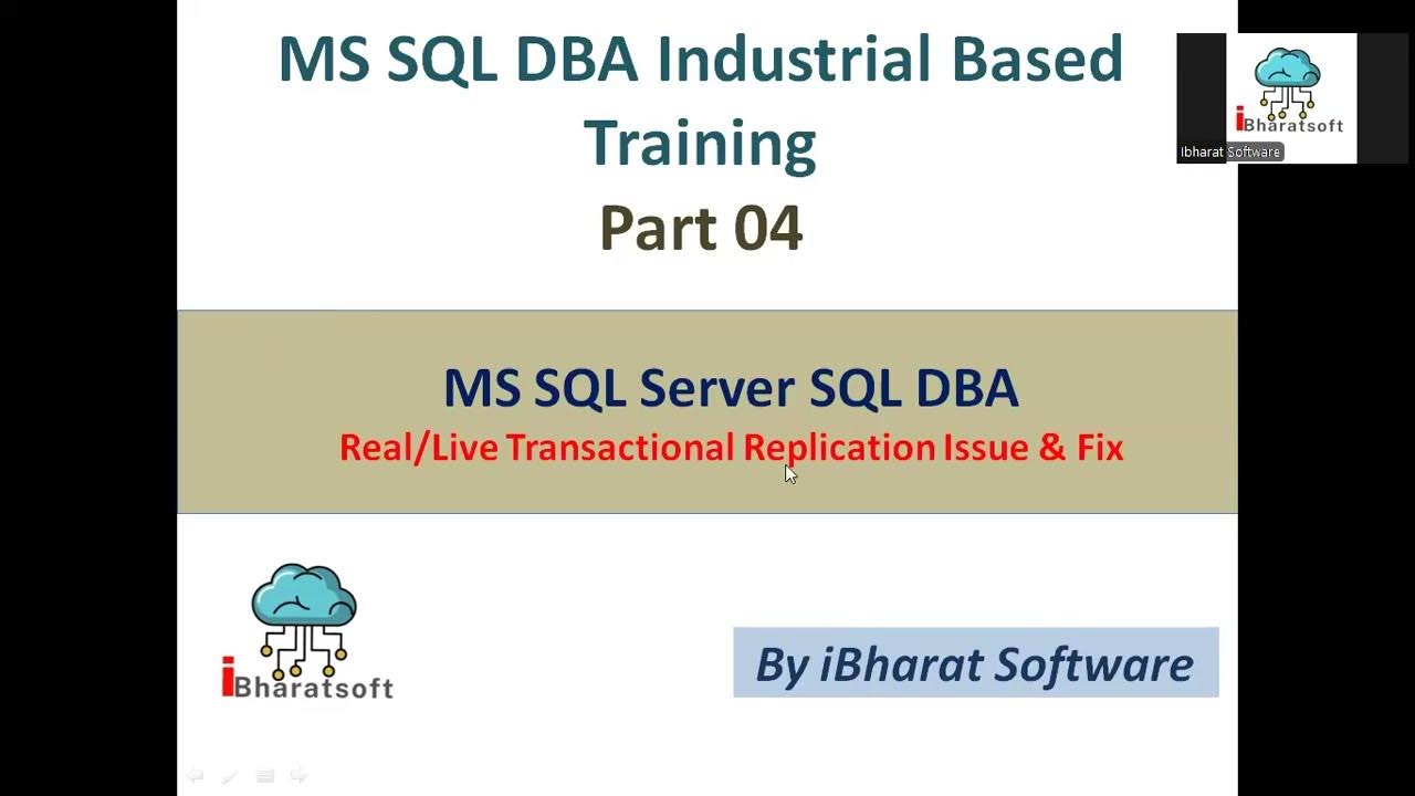 25. Understanding on Transactional Replication Agents SQL Server in Hindi #ibharatsoftware - YouTube