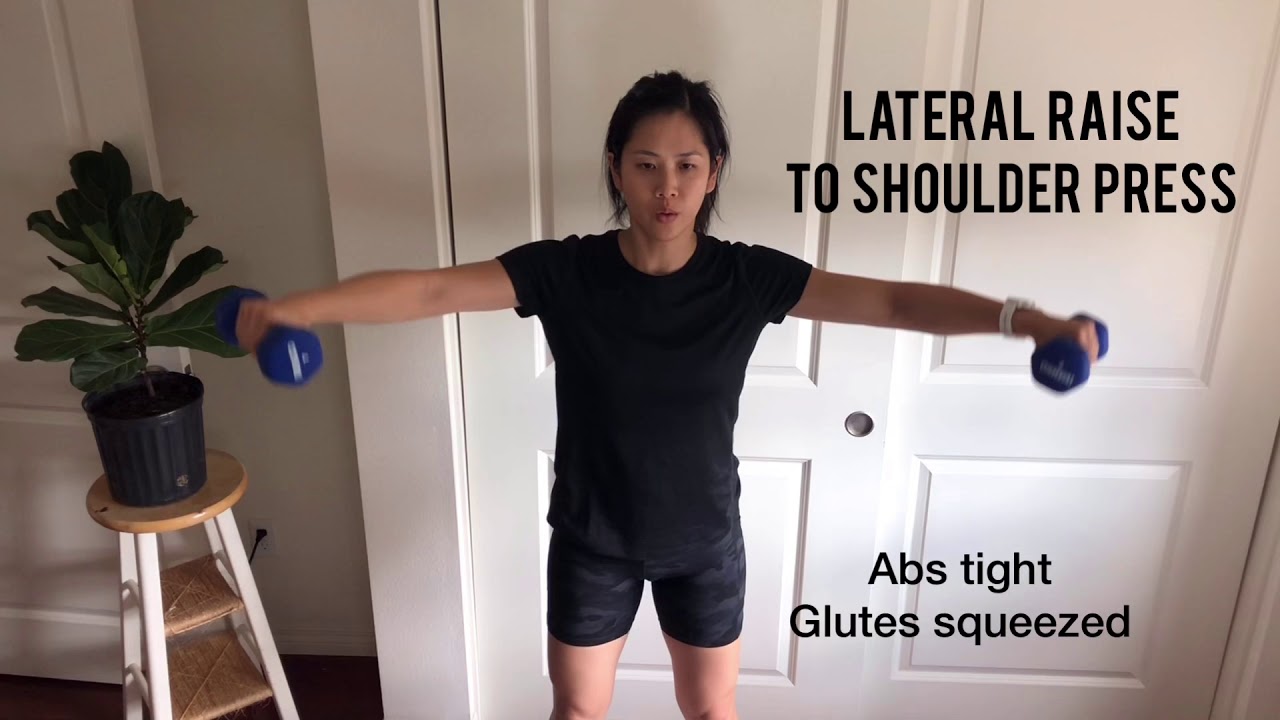 Lateral Raise to Shoulder Press - YouTube