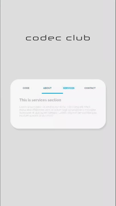 Create Animated Tabs With Indicator Using Html Css And Javascript 100daysofcoding Coding Html