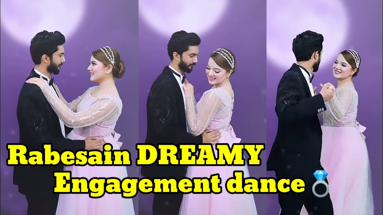 OMG rabeeca dreamy Engagement dance ️|Rabeeca and Hussain engagement ...