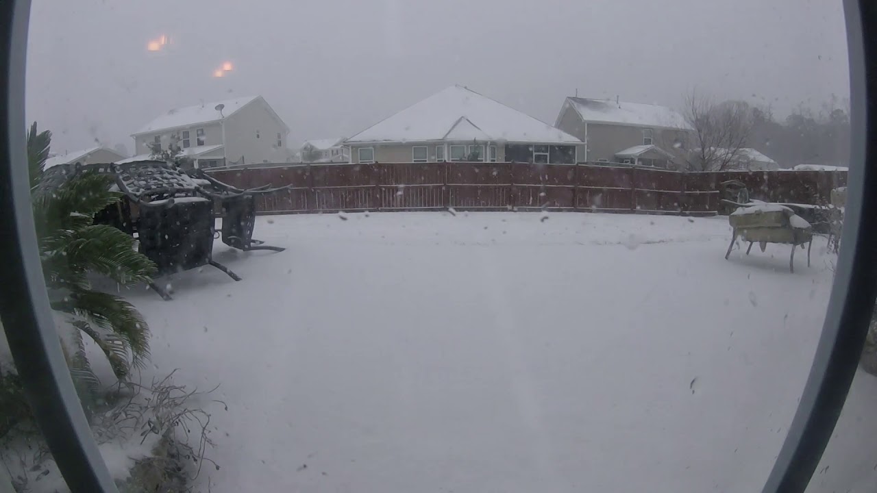 Snow in Charleston SC - 2018 Winter Storm - YouTube