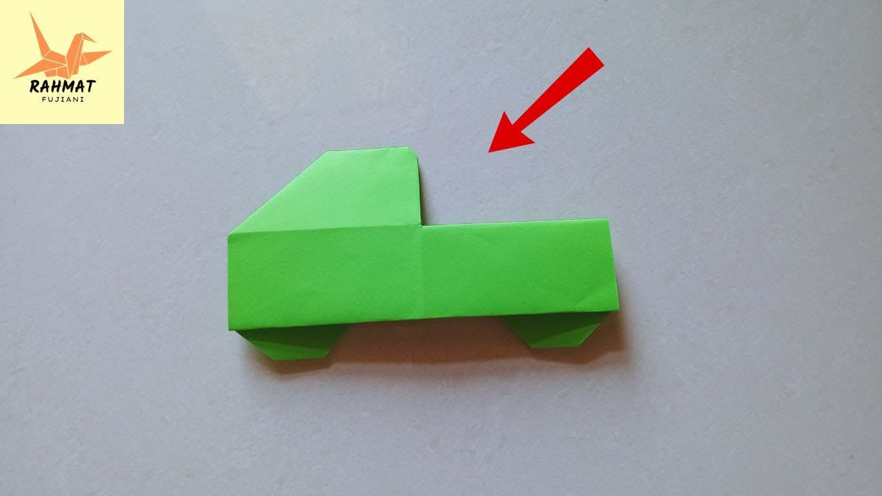 origami pickup truck , cara membuat origami mobil yang mudah - YouTube