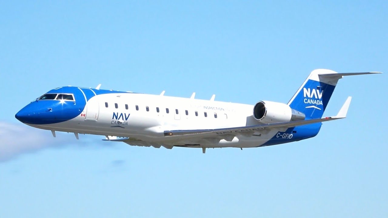 LOW PASSES! Nav Canada CRJ-200ER ILS Tests & Takeoff at YYJ - YouTube