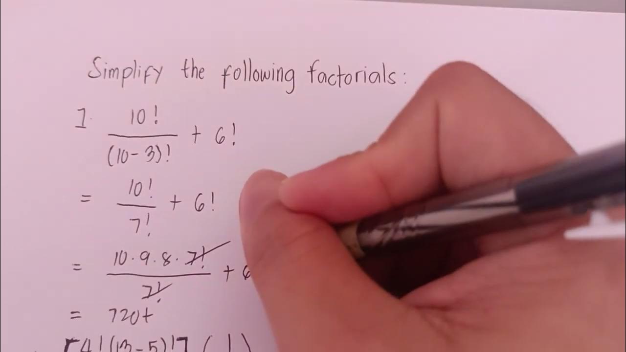 SIMPLIFYING FACTORIALS - YouTube