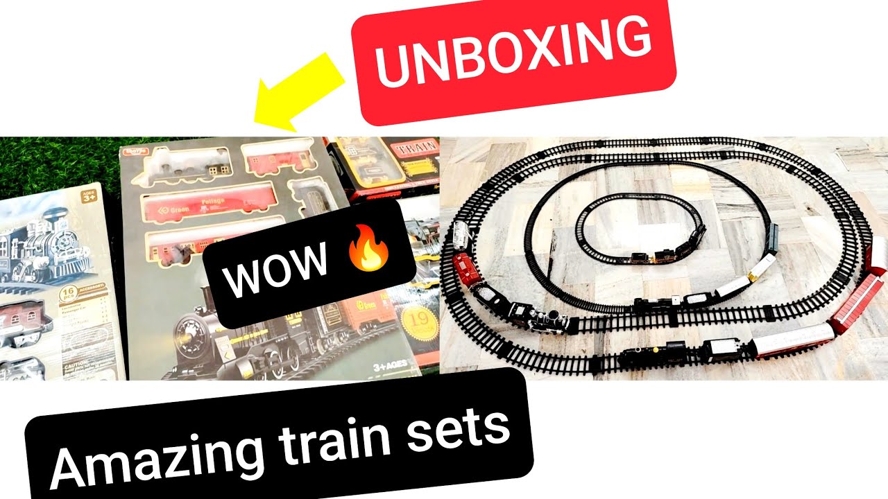 4 Amazing train models unboxing | Steam engine trains | Train video ...