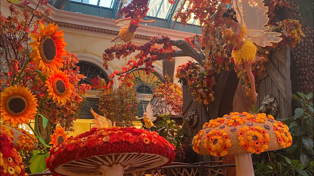 BELLAGIO CONSERVATORY FALL THEME 2023| Living in Las Vegas - YouTube