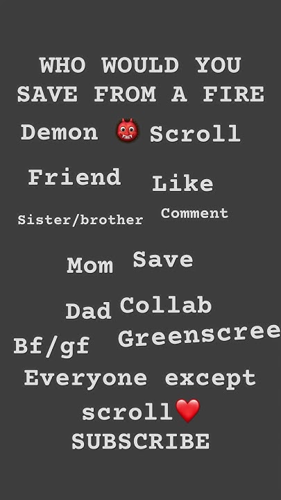Who would you save - YouTube