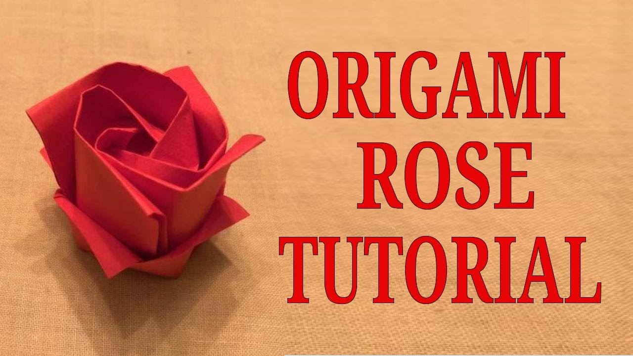 Origami Rose Tutorial! - YouTube