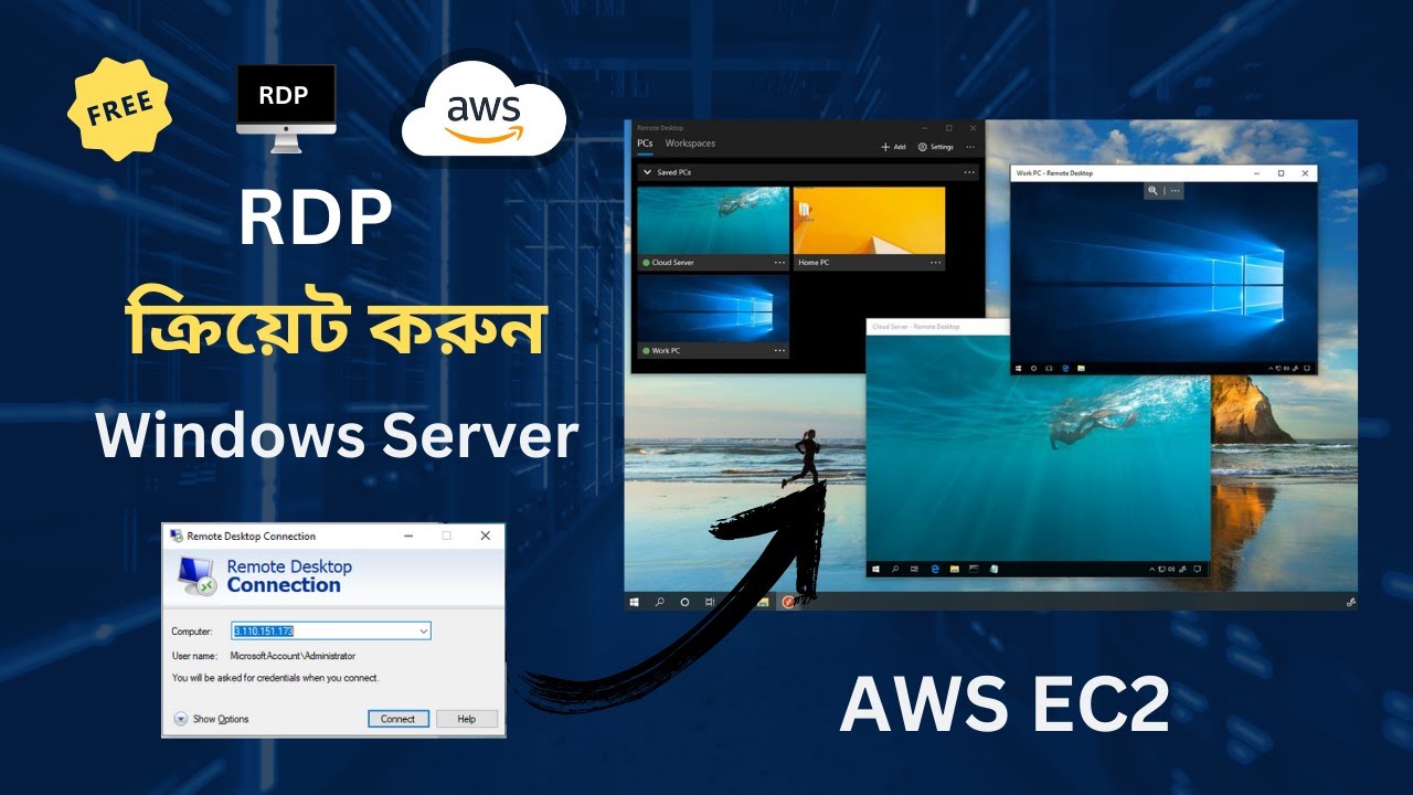 Get Your Free RDP or Windows Server on AWS Up and Running in 2024 ...