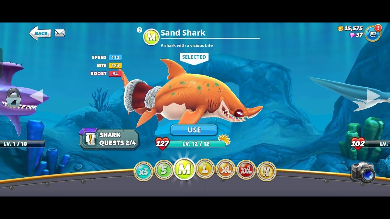 HUNGRY SHARK WORLD | SAND SHARK SHORTS | HUNGRY SHARK | GAME PLAY ...