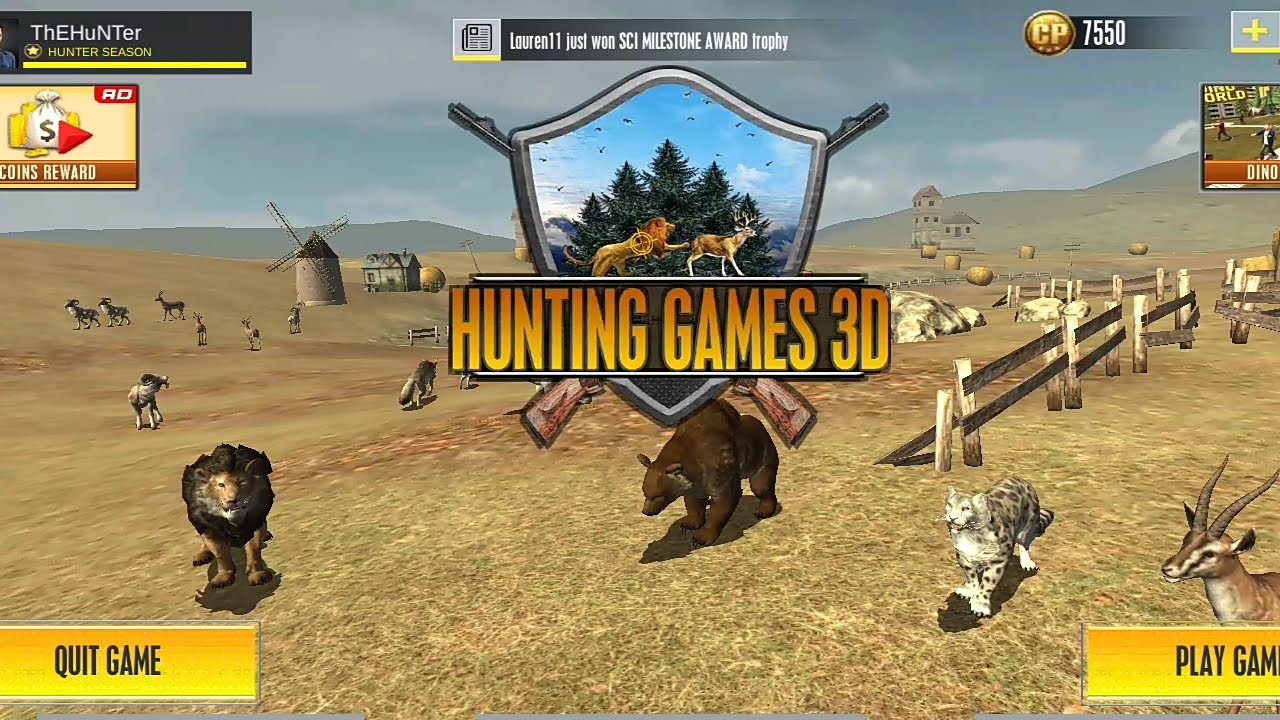 Hunting Game 3D | Farm Hunting Game l Animal Hunting Game | Hunt in ...